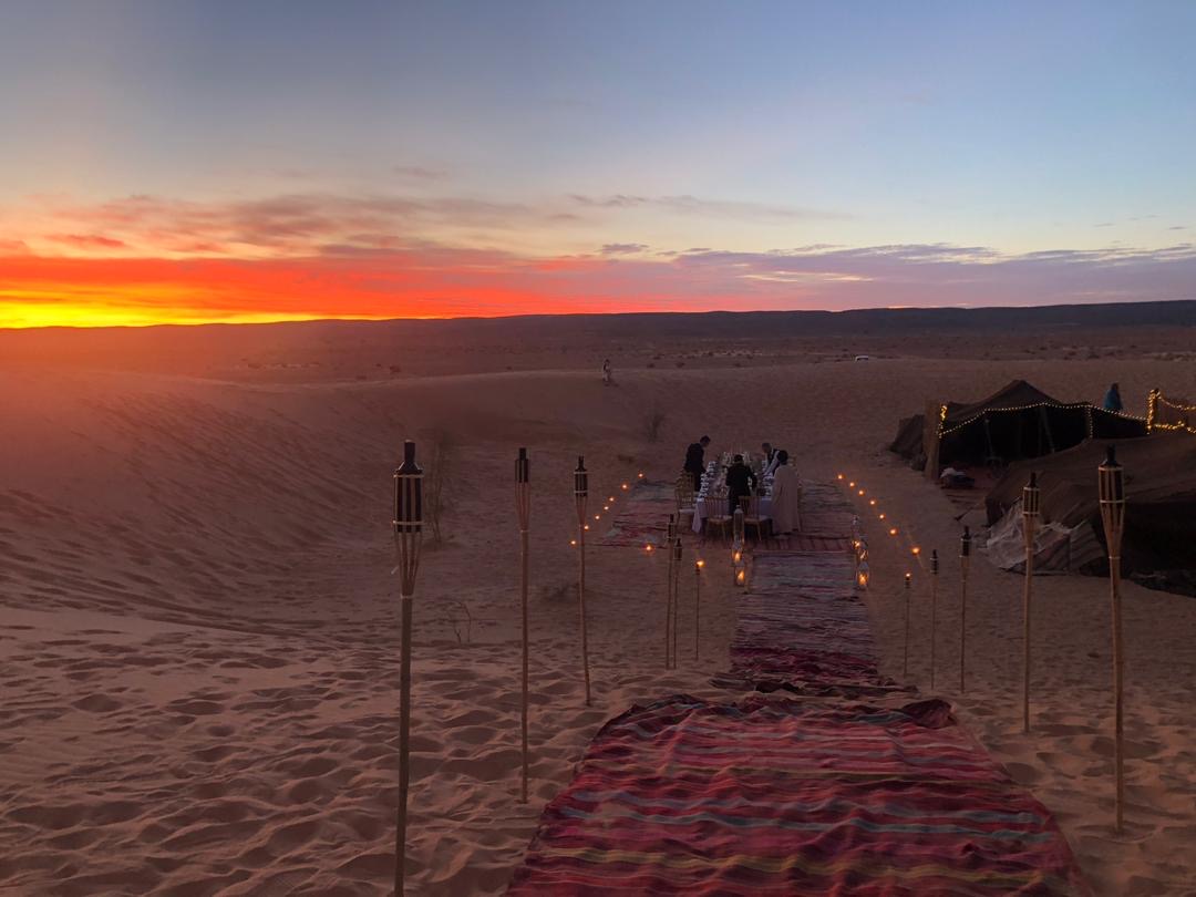 A Desert Party from a Magazine Spread